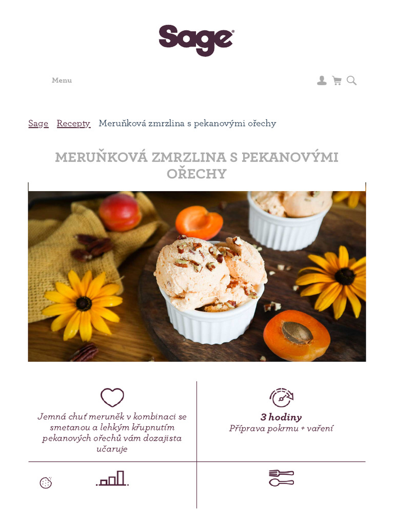 Meruňková zmrzlina _ Sage | PDF