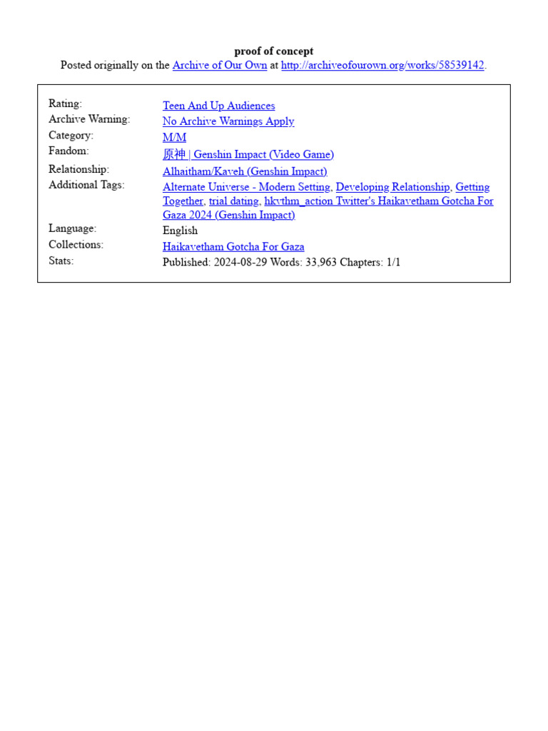Proof of Concept | PDF