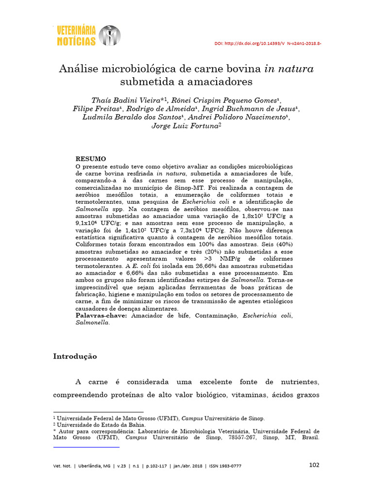 admin,+artigo+8 | PDF | Carne | Salmonella