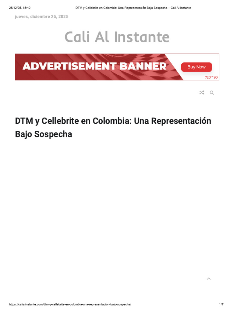 DTM y Cellebrite en Colombia_ Una Representación Bajo Sospecha | PDF ...