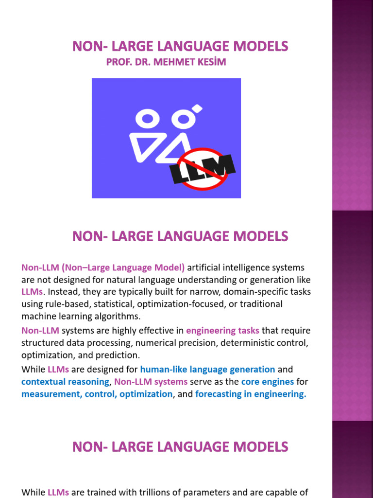 Understanding Non-Large Language Models | PDF | Machine Learning | Deep ...