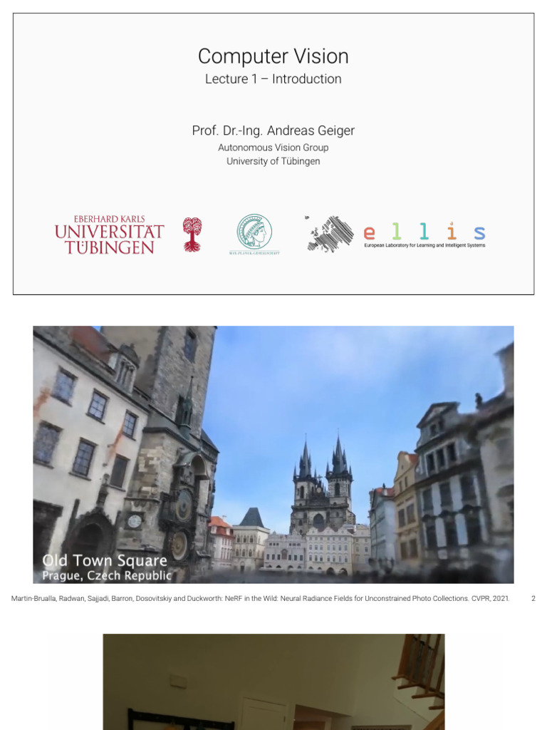 Lec 01 Introduction - PDF Computer Vision | PDF | Computer Vision ...