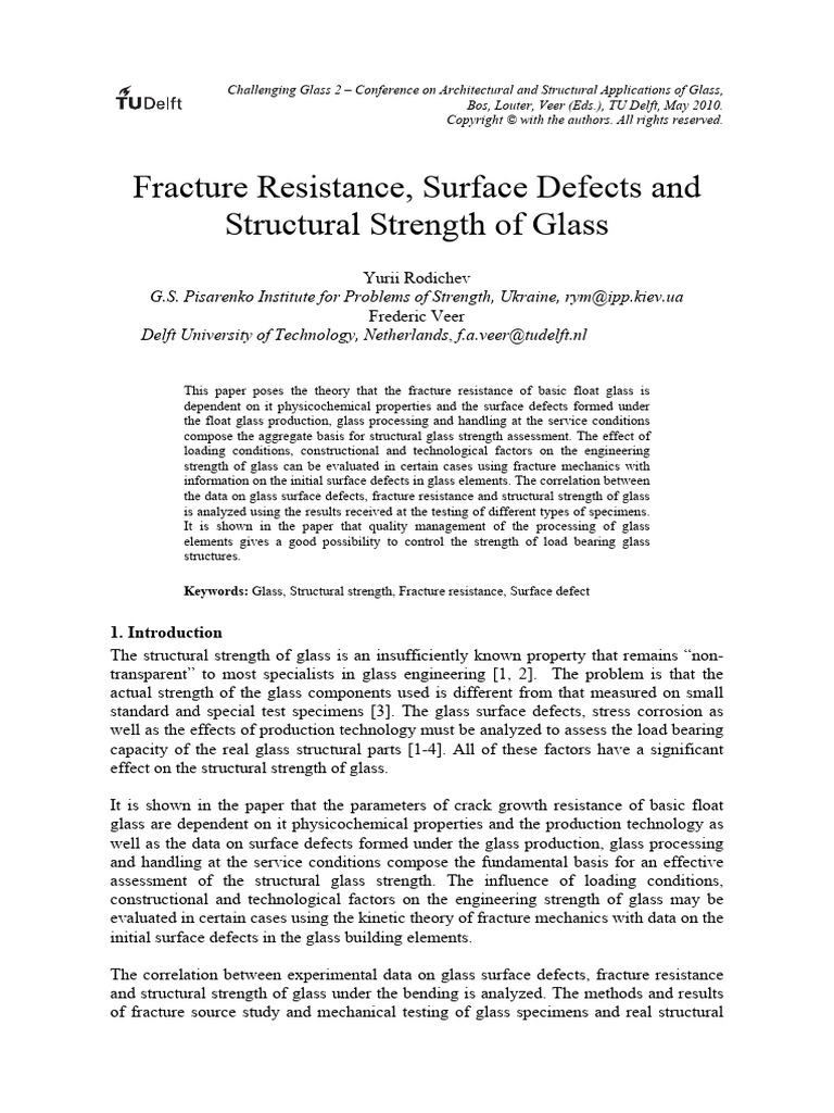 17-Fracture Resistance, Surface Defects and Structural Strength of ...