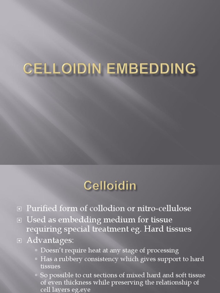 Celloidin Embedding | Solution | Ethanol
