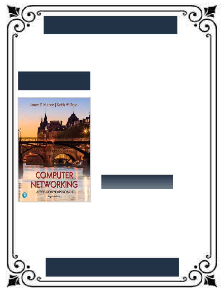 Computer Networking: A Top-down Approach 8th Edition James F. Kurose ...