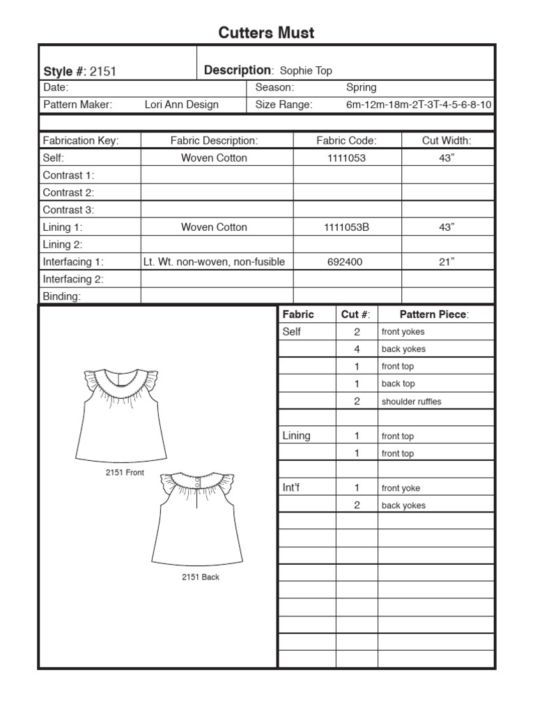Sample Cutters Must | PDF