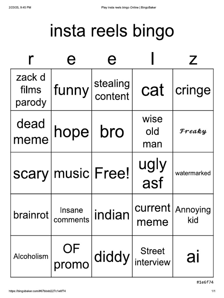 Rell Bingo | PDF