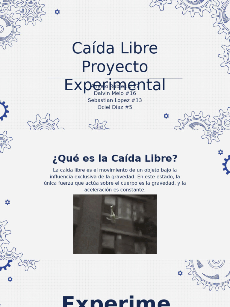 Caida Libre Anye | PDF | Gravedad | Hora