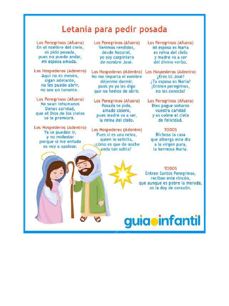 Letanía para Pedir Posada | PDF
