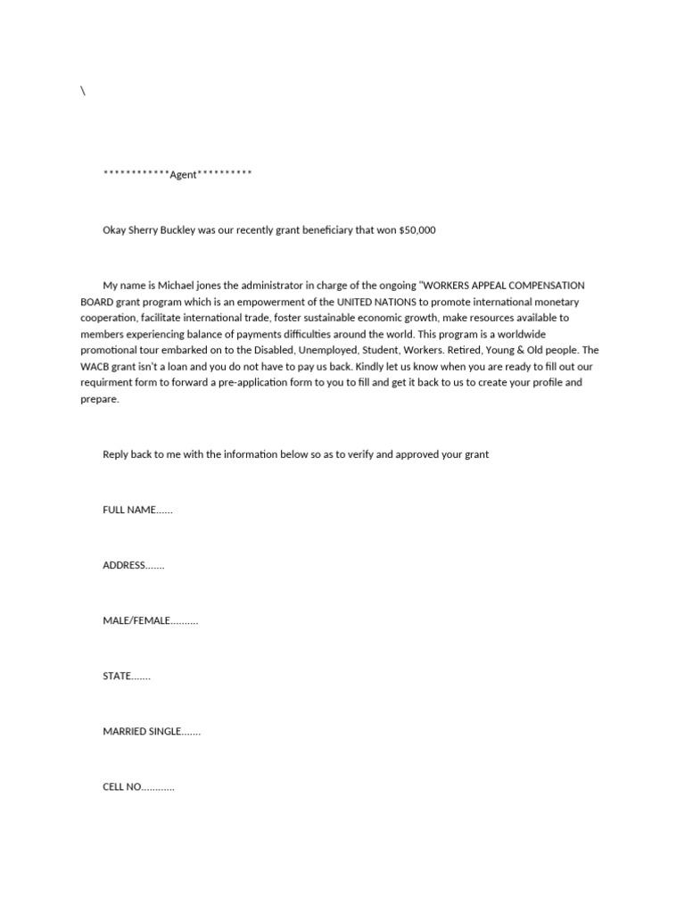 AGENT Grant | PDF | United Parcel Service | Fee