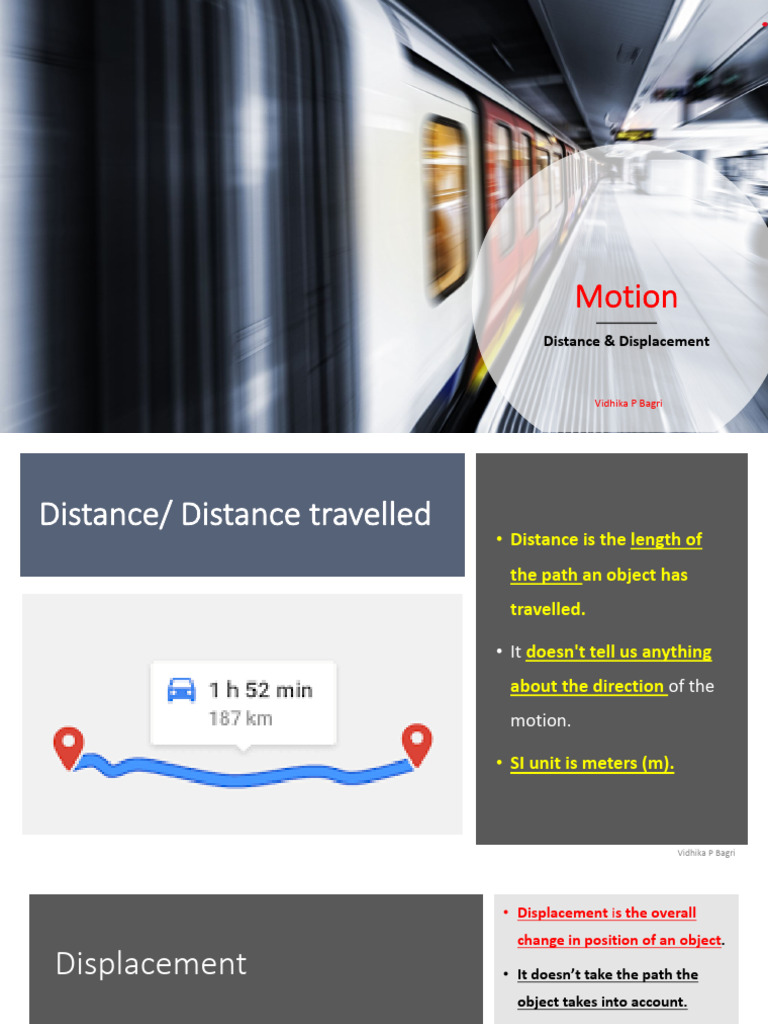 Understanding Distance and Displacement | PDF | Length | Distance