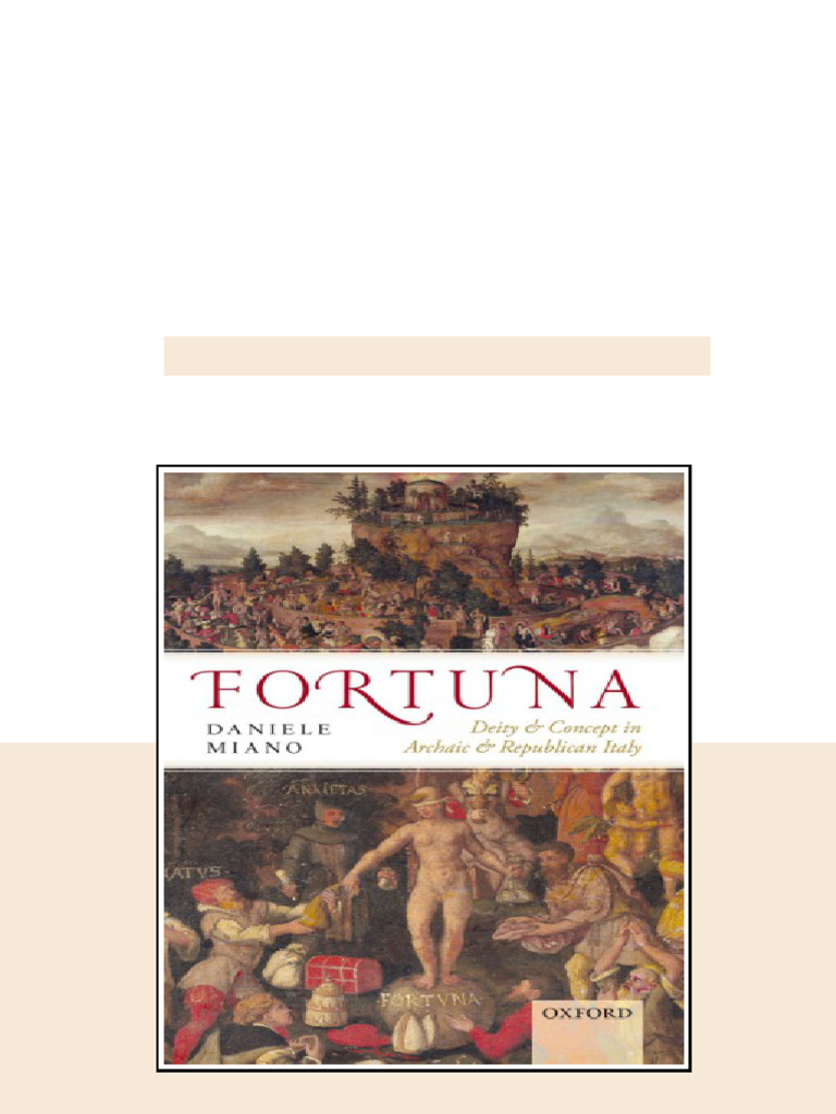 Fortuna Deity And Concept In Archaic And Republican Italy Hardcover ...