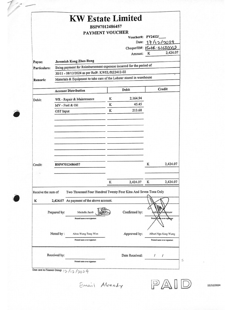 PCF Dec'2024 Ref#_KWEL_RE2412-02 | PDF