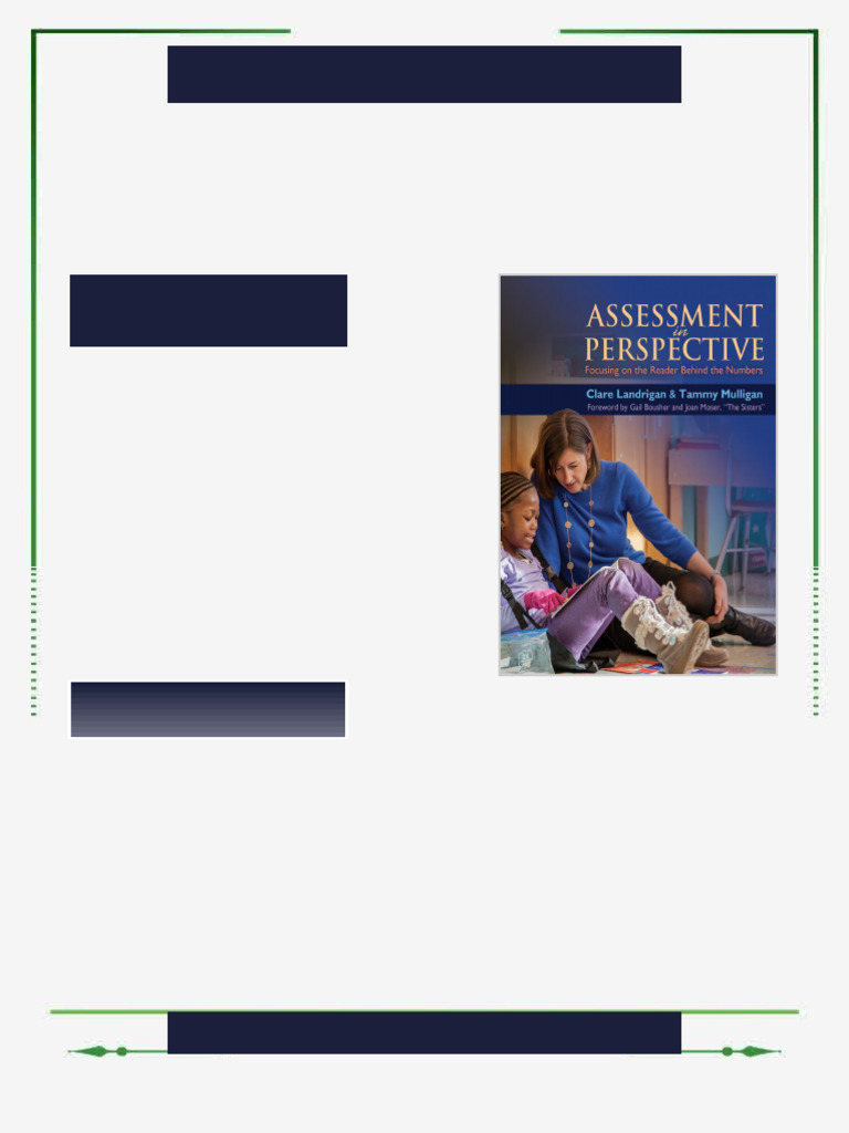 Assessment in Perspective Focusing on the Readers Behind the Numbers ...