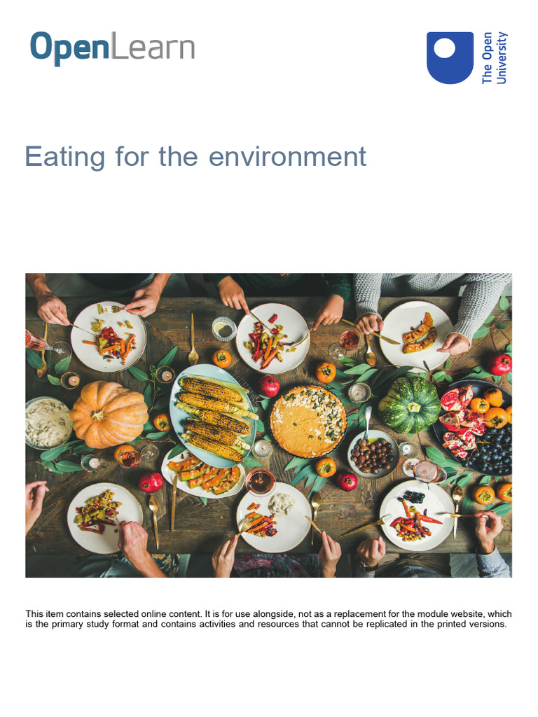 Eating For The Environment Printable | PDF | Cost Of Living | Broccoli