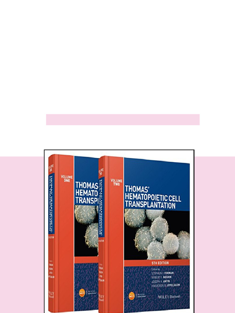 (Ebook) Thomas’ hematopoietic cell transplantation: stem cell ...
