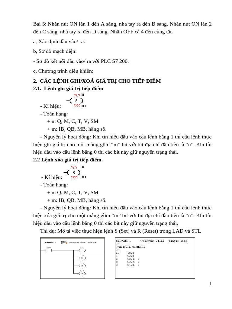 GT LẬP TRÌNH PLC - 4 | PDF