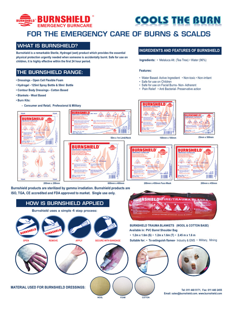 Burnshield - Burn Dressings - Catalogue | PDF