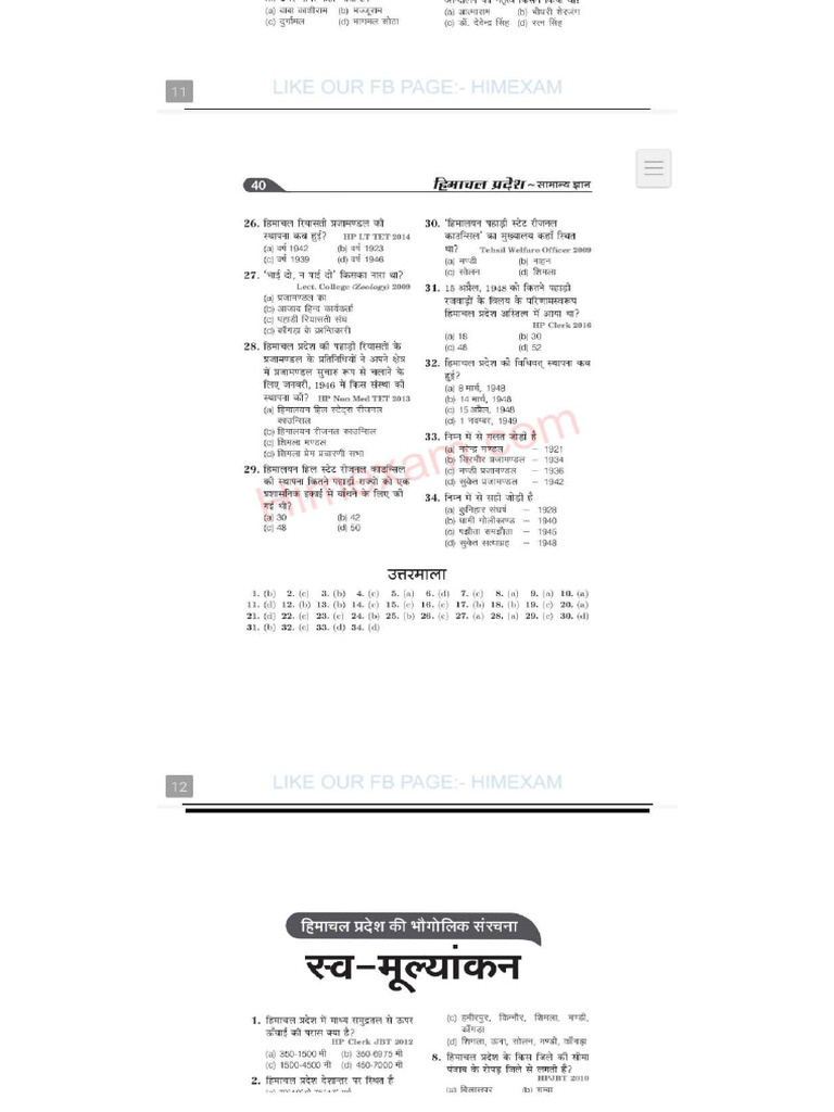 HP GK Practice Set 2 | PDF