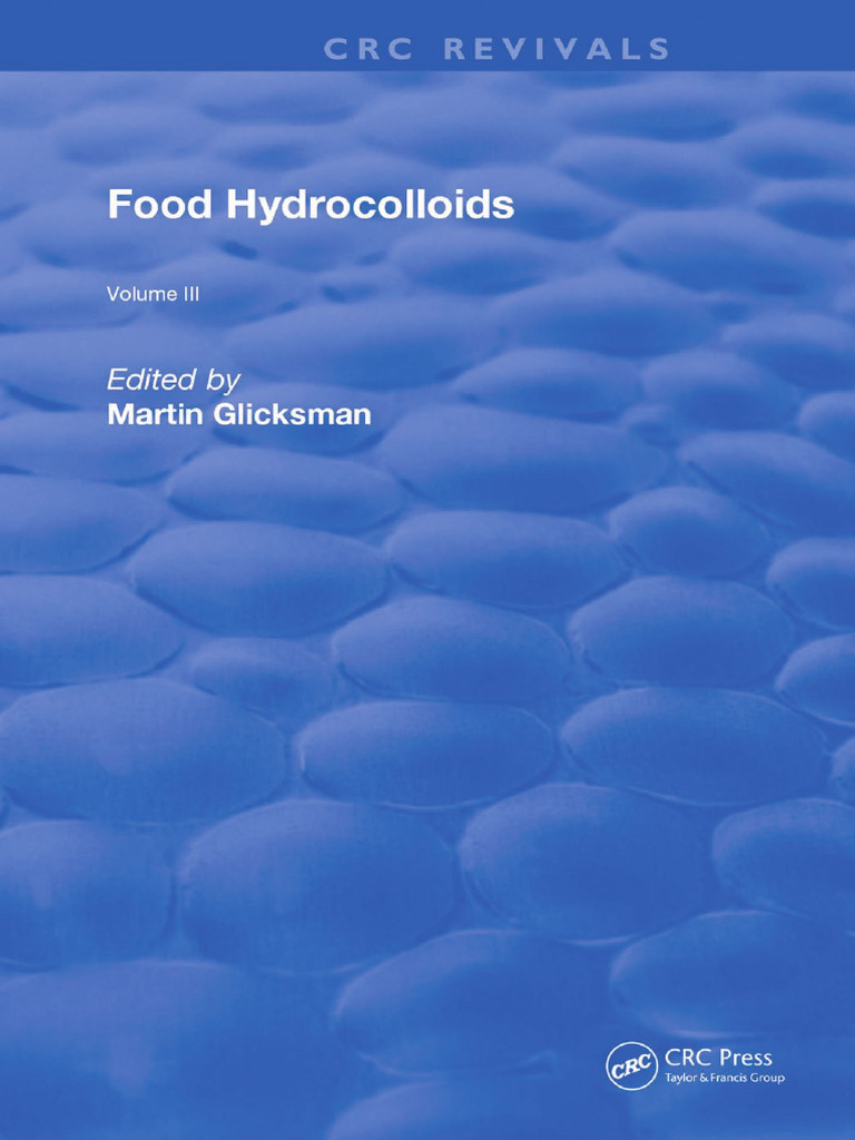 Food Gums and Hydrocolloids Volume III | PDF | Cellulose | Polymers