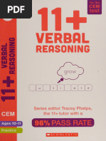 CGP 11+ Verbal Reasoning Sample Test | PDF | Standardized Tests | Tests