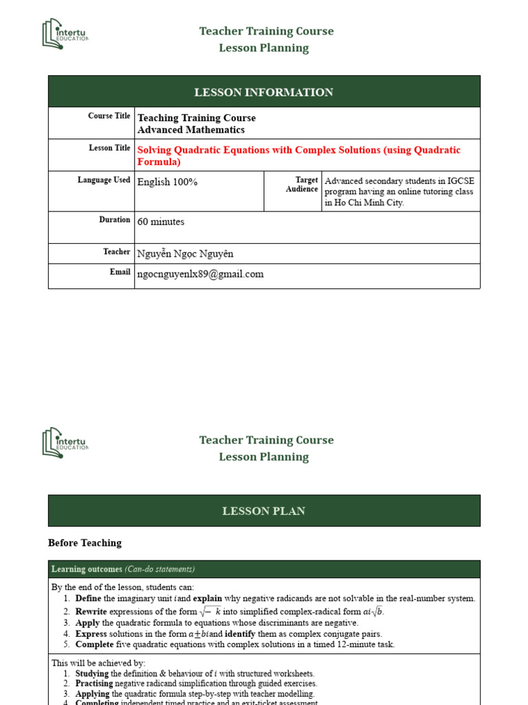 Nguyen Ngoc Nguyen_LP_Advanced_Math_Solving Quadratic Equations With ...