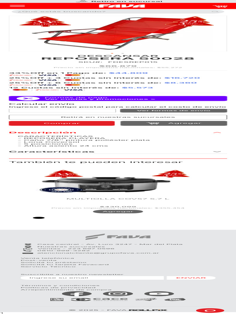 Descansar Rep.5p.50028 Rojo | PDF