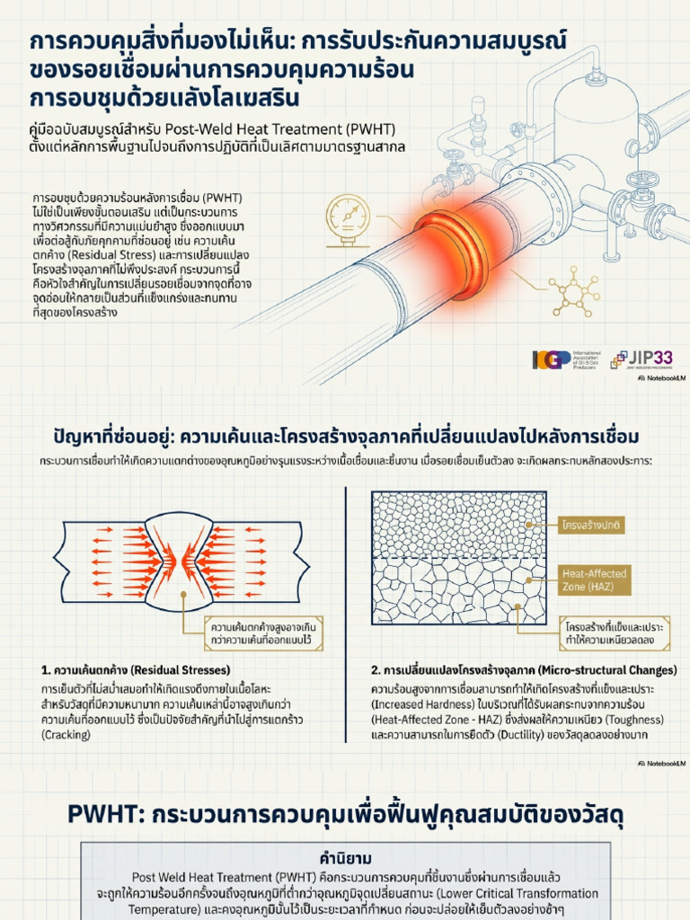 PWHT การควบคุมความร้อนเพื่อความสมบูรณ์ของรอยเชื่อม | PDF