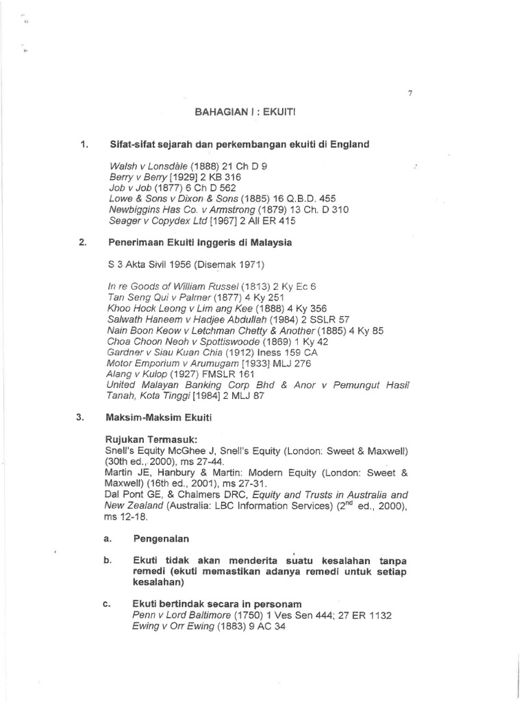 0 Outline and List of Cases | PDF