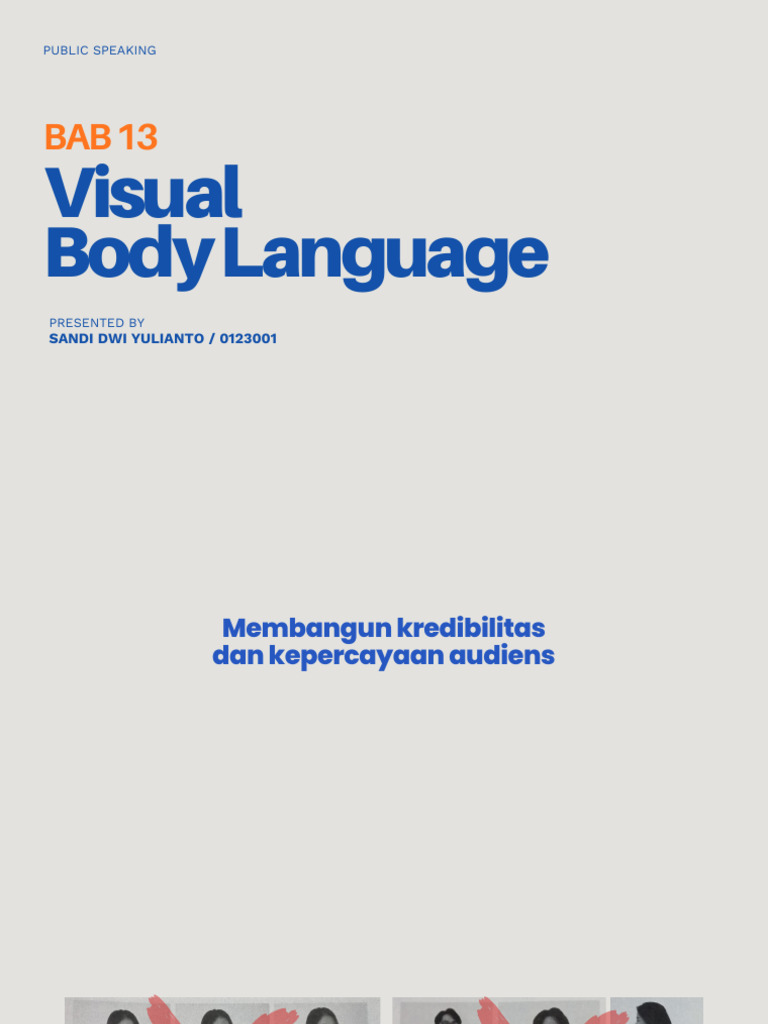 SANDI DY - Visual Body Language | PDF