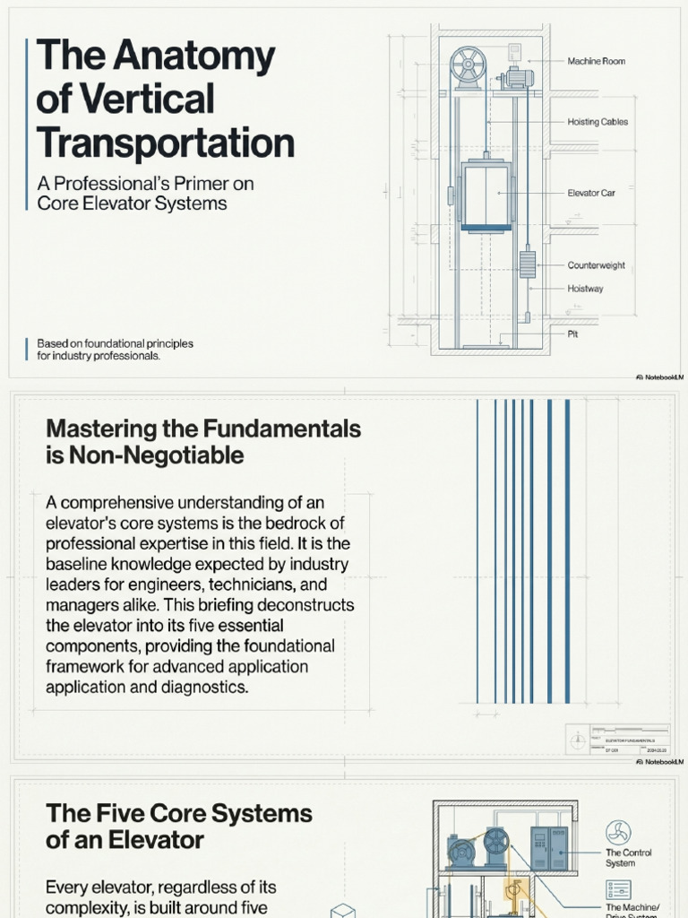 Vertical Transportation Anatomy | PDF
