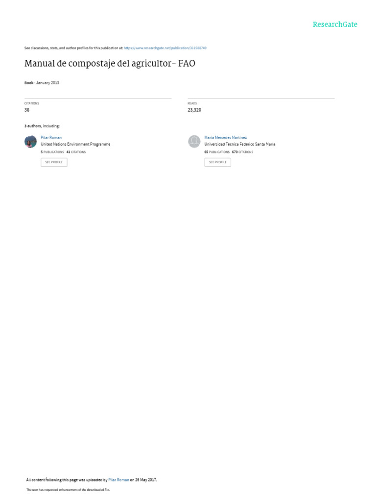 Fao Manual de Compost a Je | PDF | Compost | Suelo