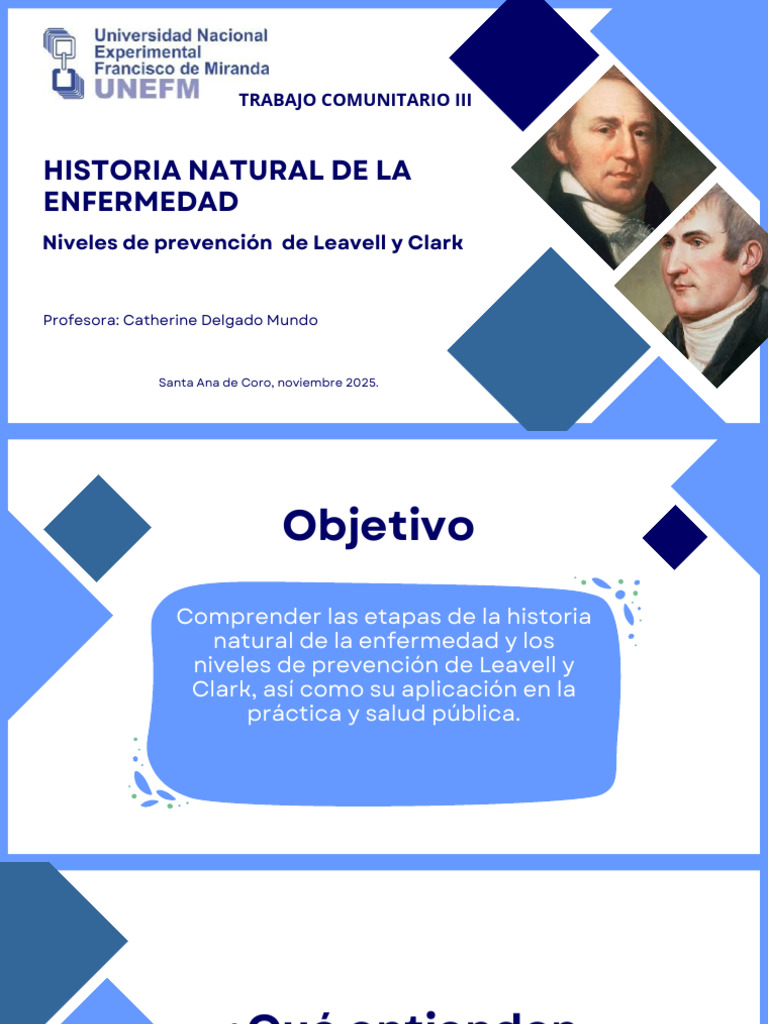 Historia Natural y Niveles de Prevención Leavell y Clark | PDF ...