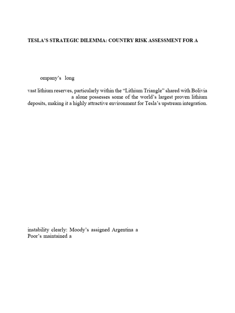 Case Study TESLA Lec 12 30112025 114643am | PDF | Risk | Mining