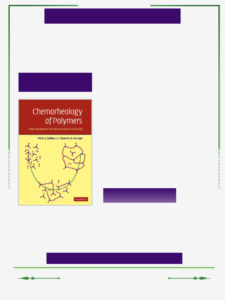 Chemorheology of Polymers From Fundamental Principles to Reactive ...