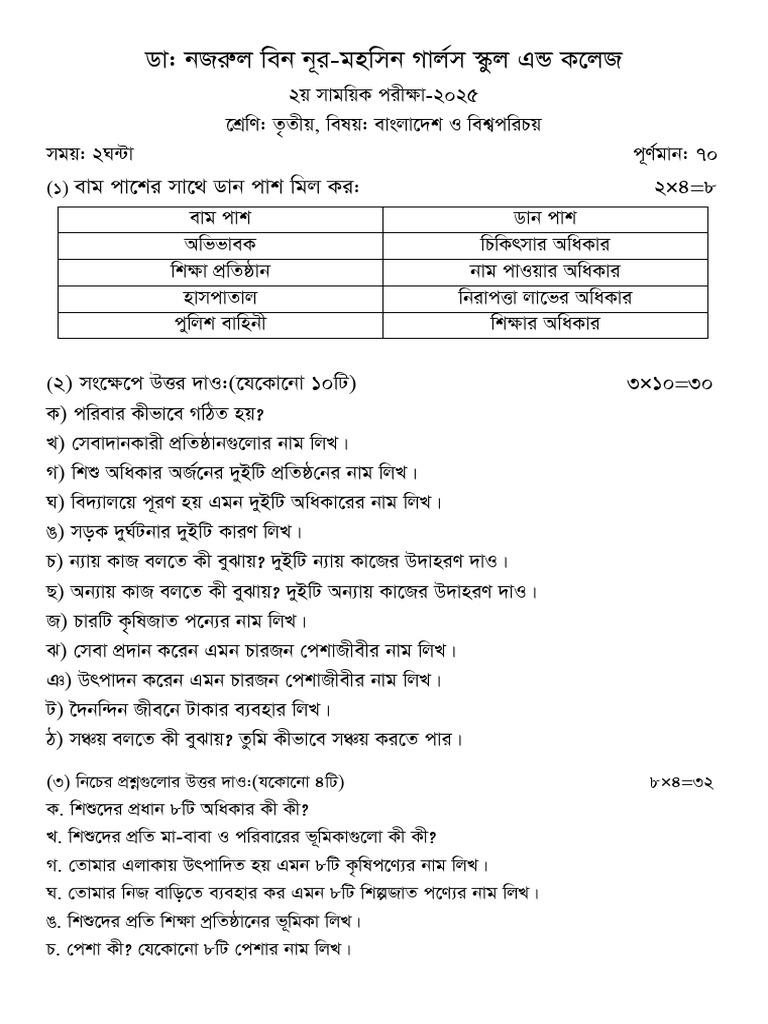 BGS Question of BABA | PDF