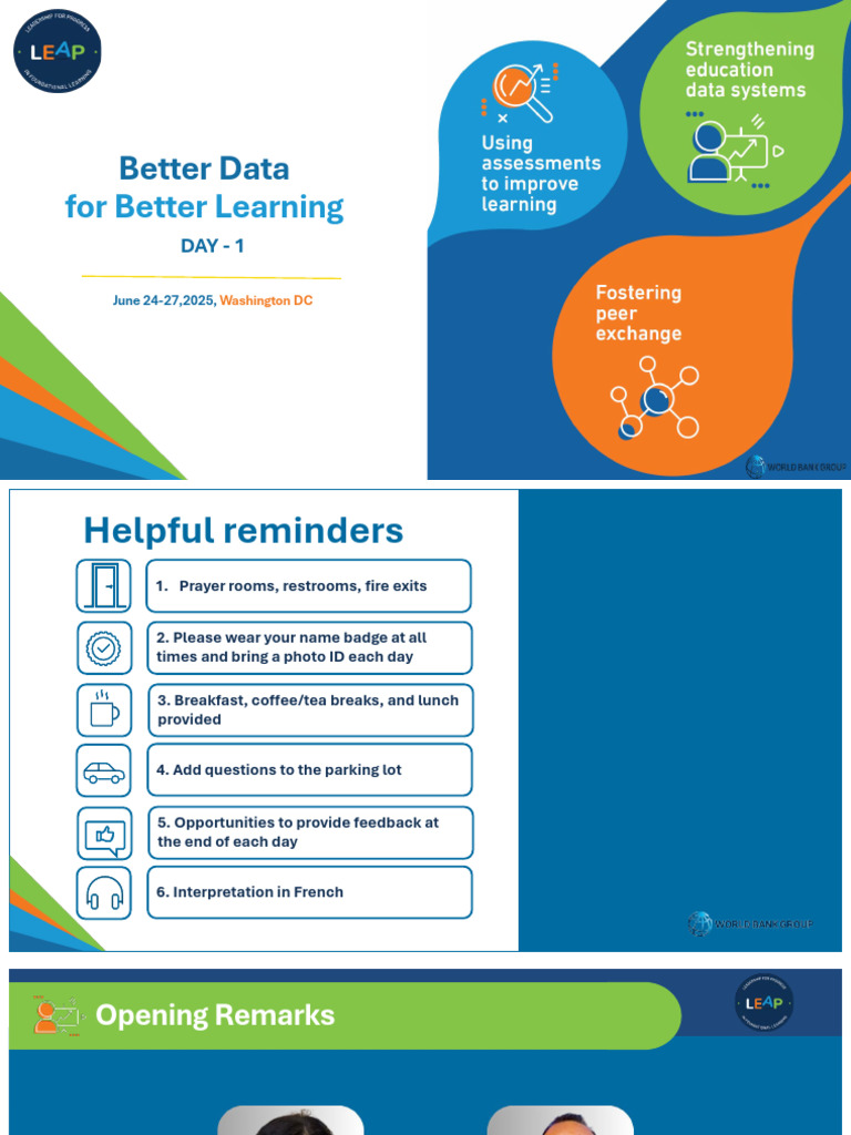 ENGLISH Day 1 Final LEAP PPT Better Data For Better Learning | PDF ...