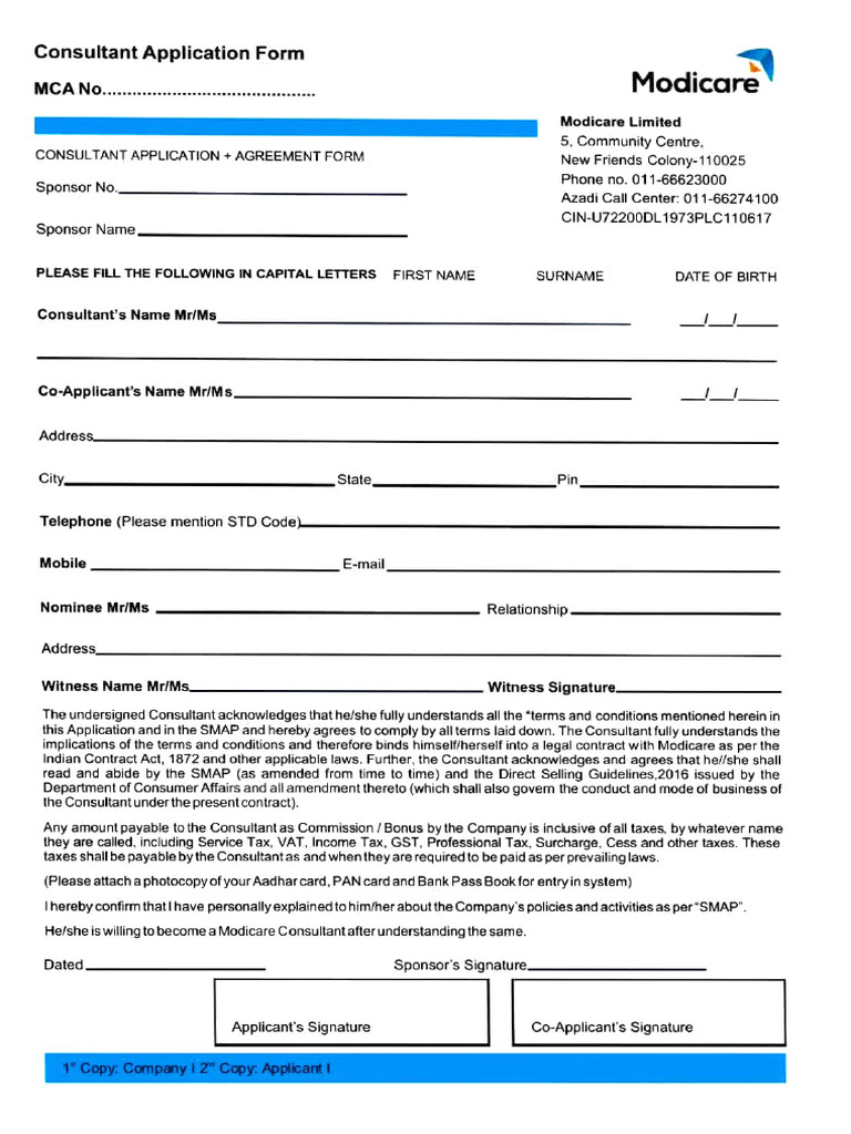 Consultant Application Form | PDF | Justice | Crime & Violence