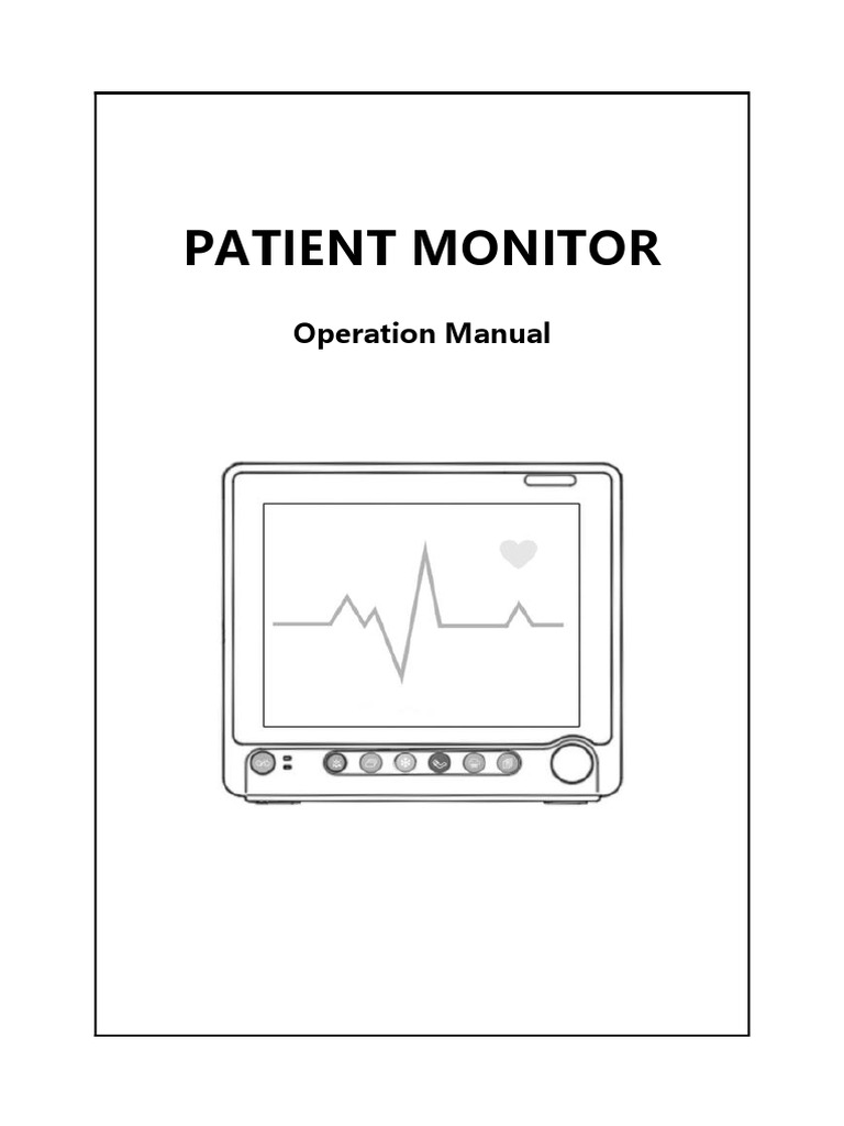 Patient Monitor Operation Manual | PDF | Monitoring (Medicine) | Blood ...