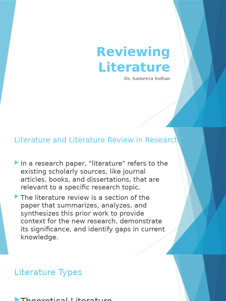 Understanding Literature Reviews in Research | PDF | Theory | Empirical ...