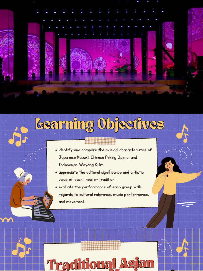 Purple and Yellow Illustration Modern Music Presentation 1 | PDF ...