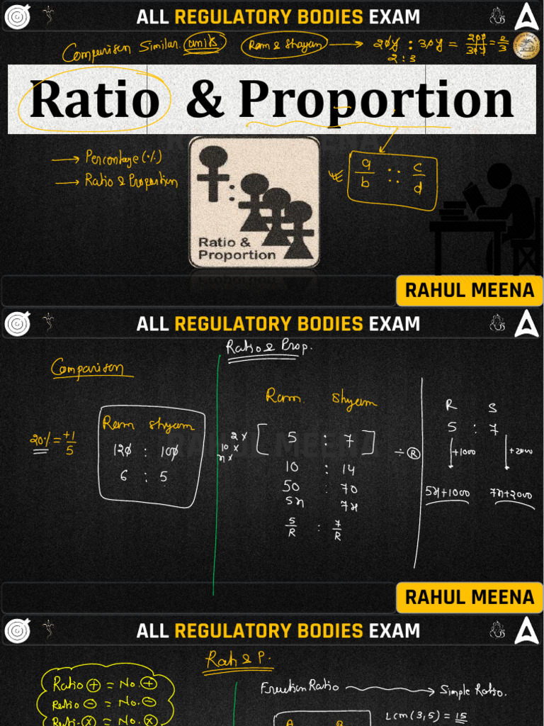 Ratio & Proportion | PDF