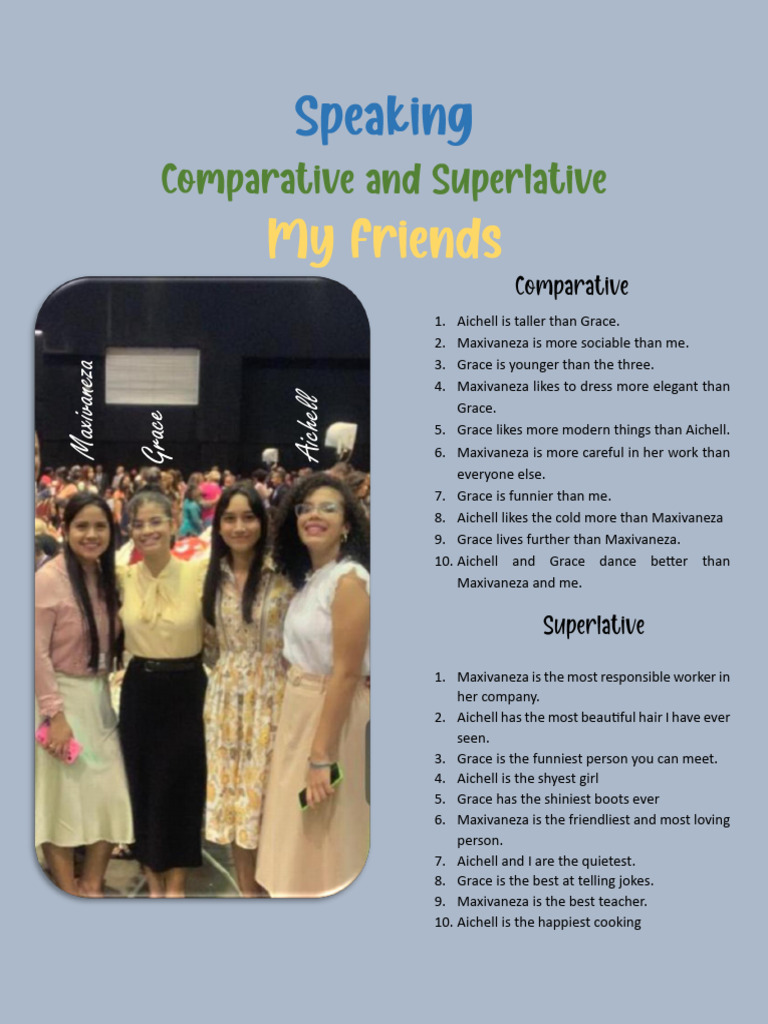 Speaking Comparative | PDF