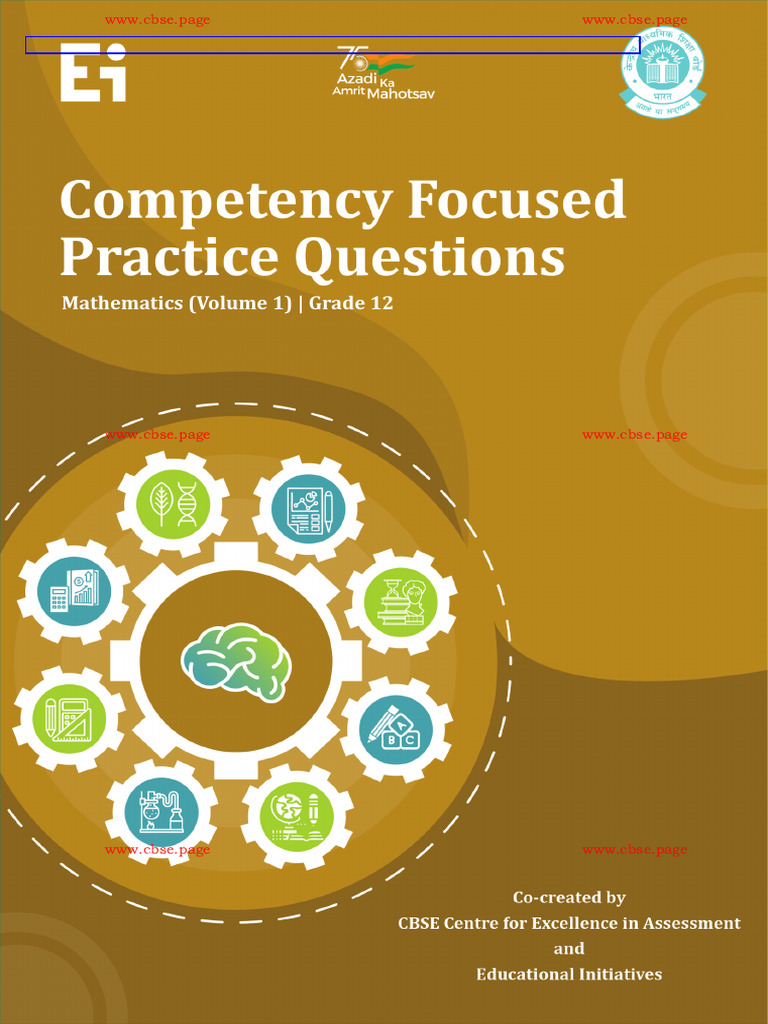 Math - Competency Volume 1 | PDF | Multiple Choice | Curriculum