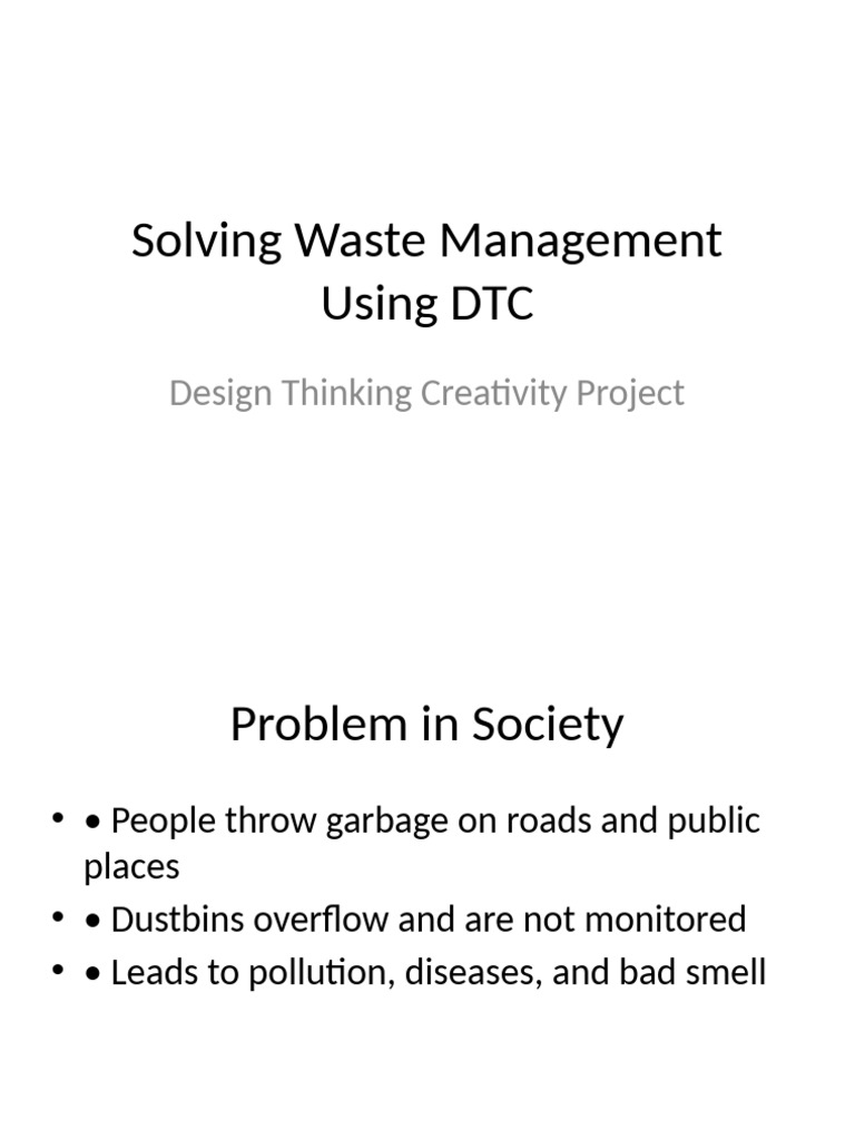 DTC Waste Management Presentation | PDF