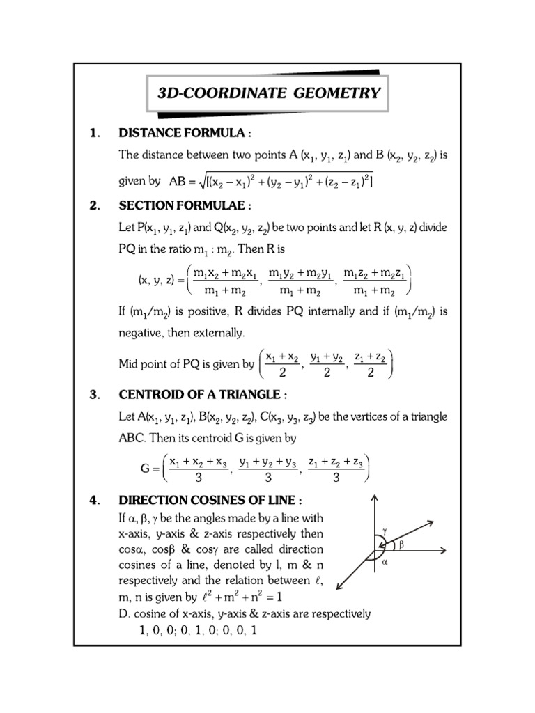 3d Formulas | PDF