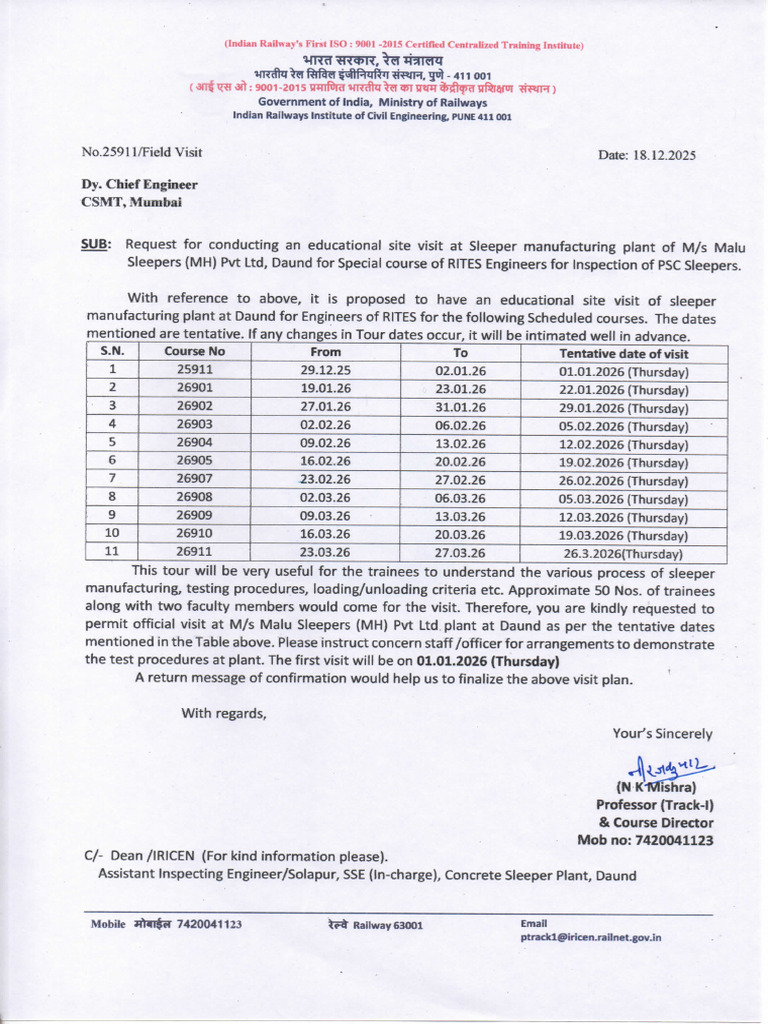 Field Visit - Daund | PDF