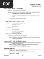 Carbothane 8845 Product Data Sheet | PDF | Materials