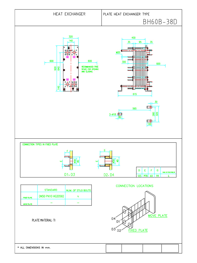 Dimensional Drawing (Inlet and Outlet) | PDF