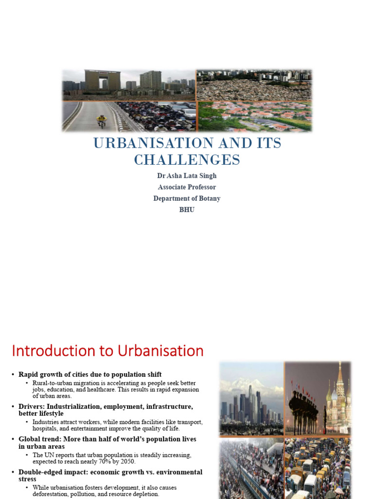 Urbanisation and Its Challenges | PDF | Urbanization | Air Pollution